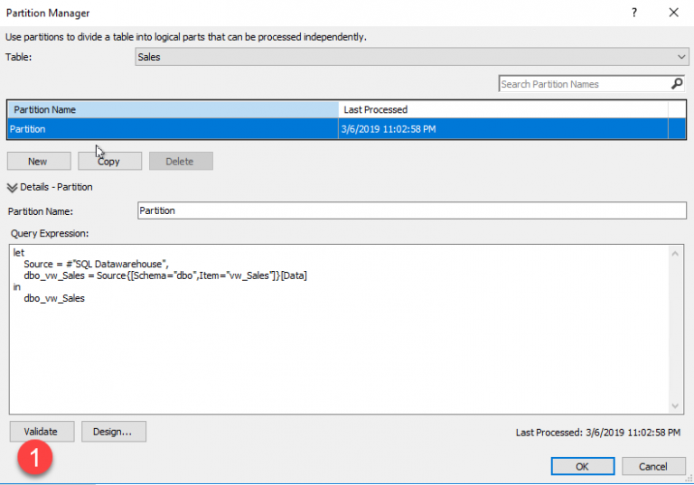 Dynamic Partitioning in SSAS Tabular Using M Query – Cloud BI