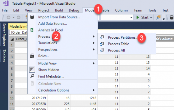 Dynamic Partitioning in SSAS Tabular Using M Query – Cloud BI
